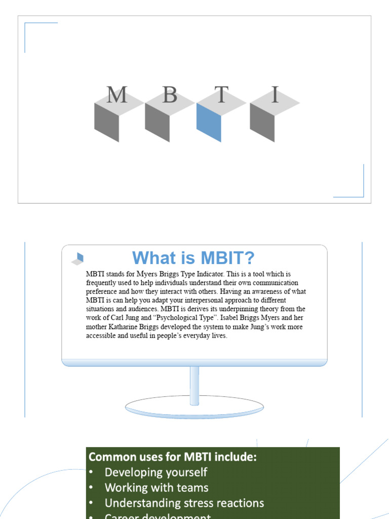 Mbti | PDF | Cognitive Science | Psychological Theories