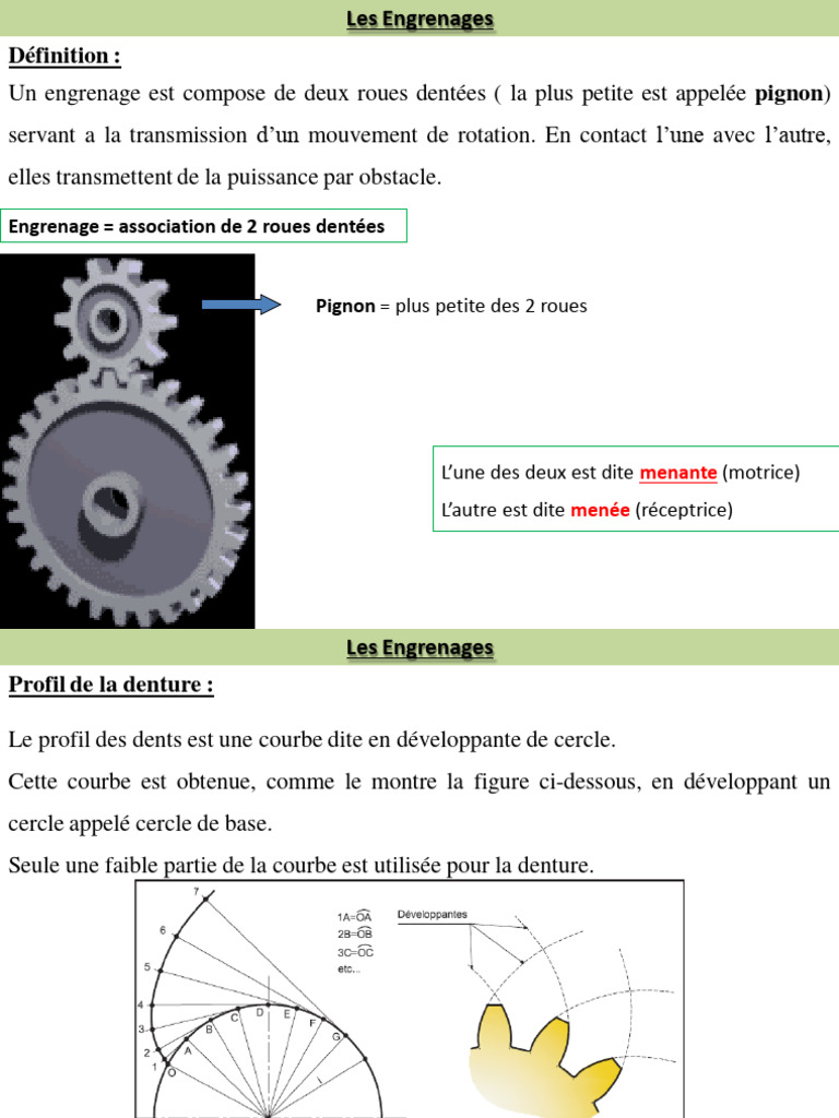 COURS TR. Par Engrenage | PDF