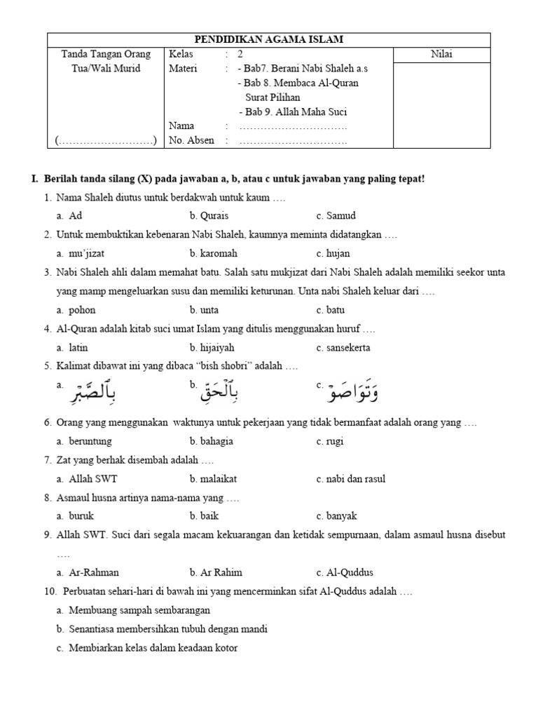 Kelas 2 Pertemuan 2 | PDF