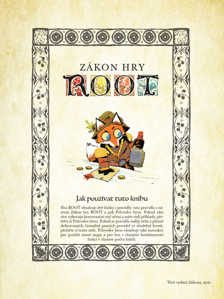Root Rozsireni Podzemni Rise Zakon Hry Root Fox in The Box CZ CZ | PDF