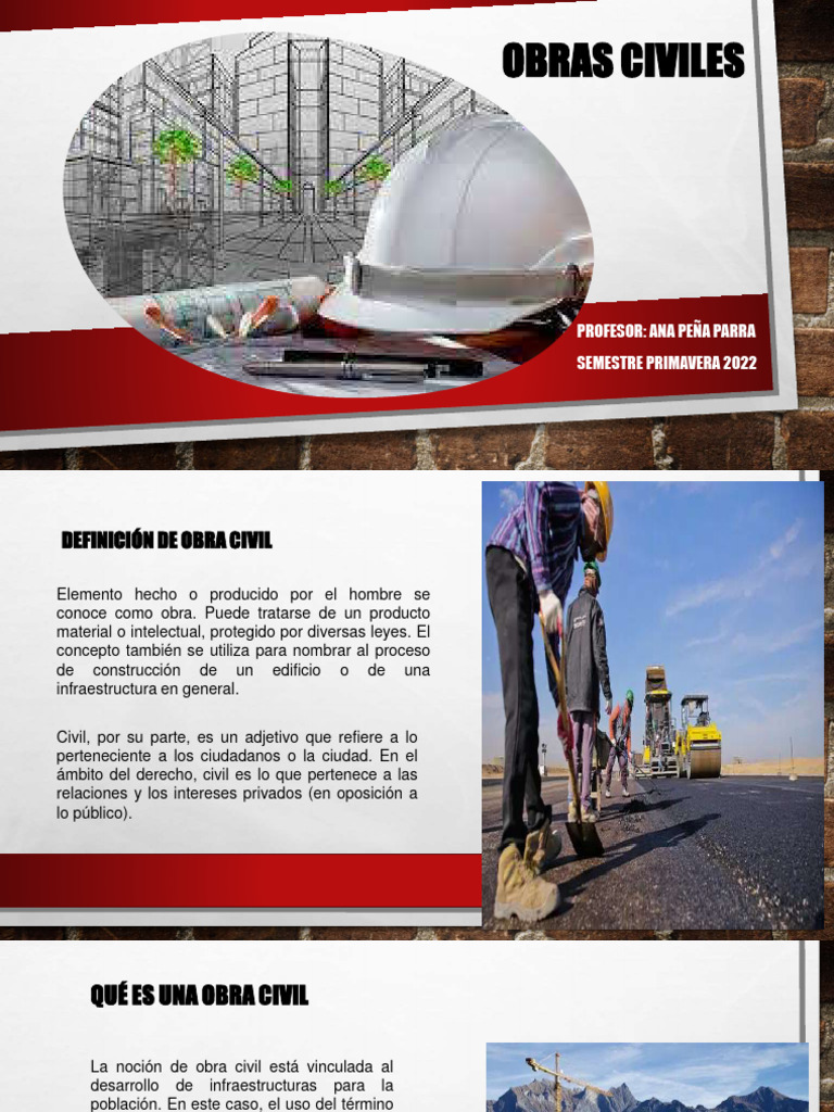 Guía Obras Civiles | PDF | Ingeniero civil | Infraestructura