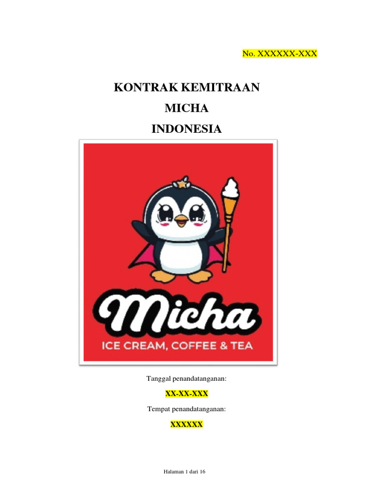 Kontrak Kemitraan Micha | PDF