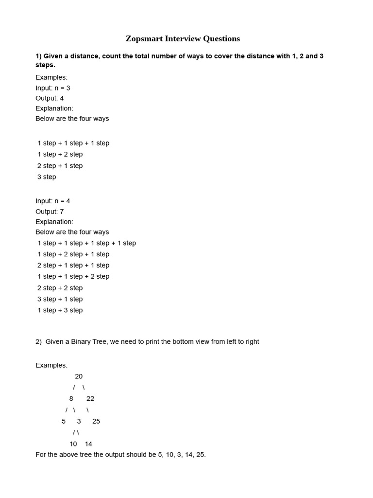Interview Questions | PDF | Method (Computer Programming) | Anonymous ... Interview Questions | PDF | Method (Computer Programming) | Anonymous ...