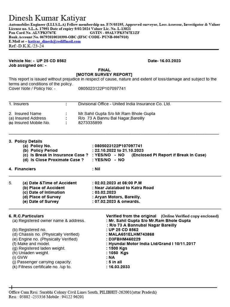 Survey Report | Download Free PDF | Vehicles | Transport