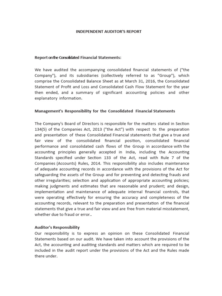 Final Audit Report Consolidated On Letter Head | PDF | Audit ...