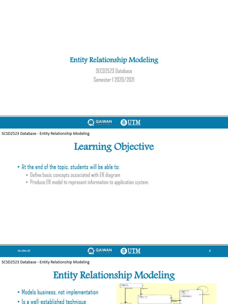 Topic4 ERM | PDF | Computer Programming | Data Model