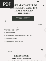 Theories of Victimology | PDF | Crimes | Crime & Violence