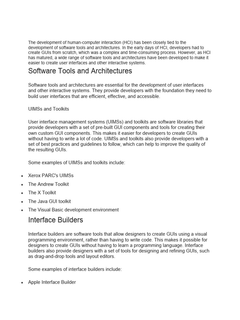 Hci 2 | PDF | Graphical User Interfaces | Human–Computer Interaction