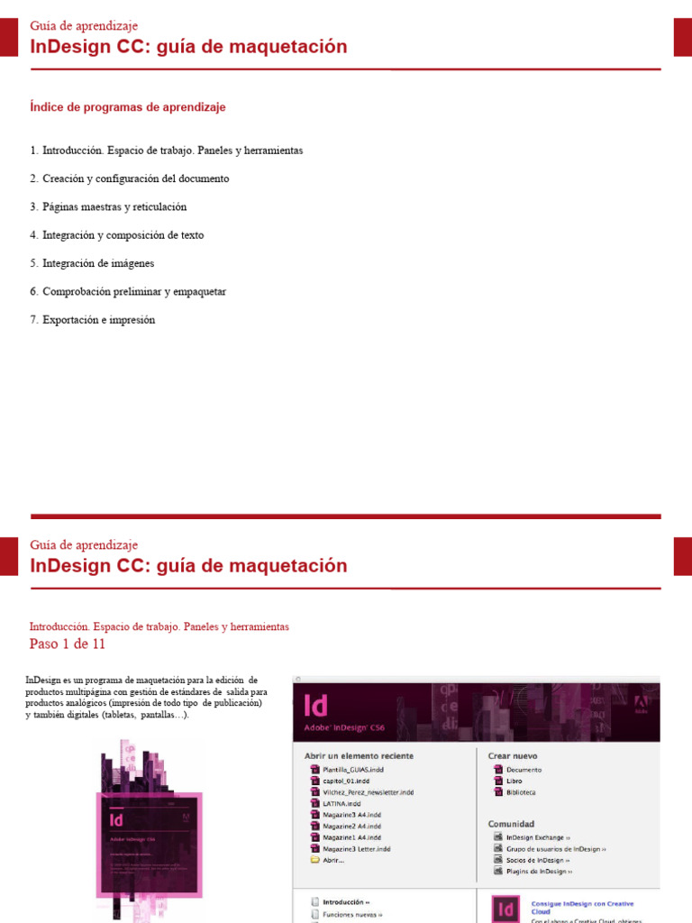 Guía de herramientas en InDesign CC | PDF | Adobe InDesign | Diseño de ...