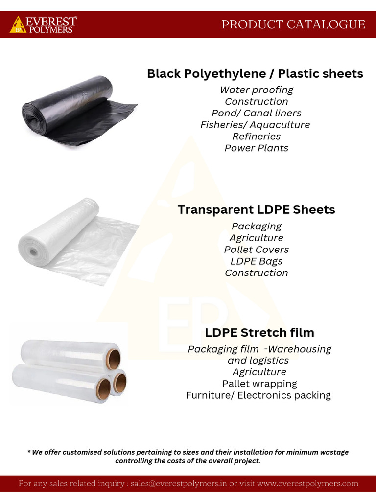 Construction Ldpe Sheet 250 Micron | PDF | Polyethylene | Pallet