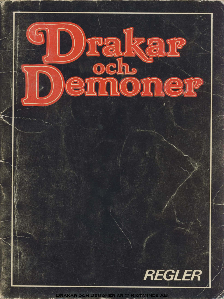 15 Drakar Och Demoner - Grundregler, Tredje Utgåvan (1987) Grundregler ...