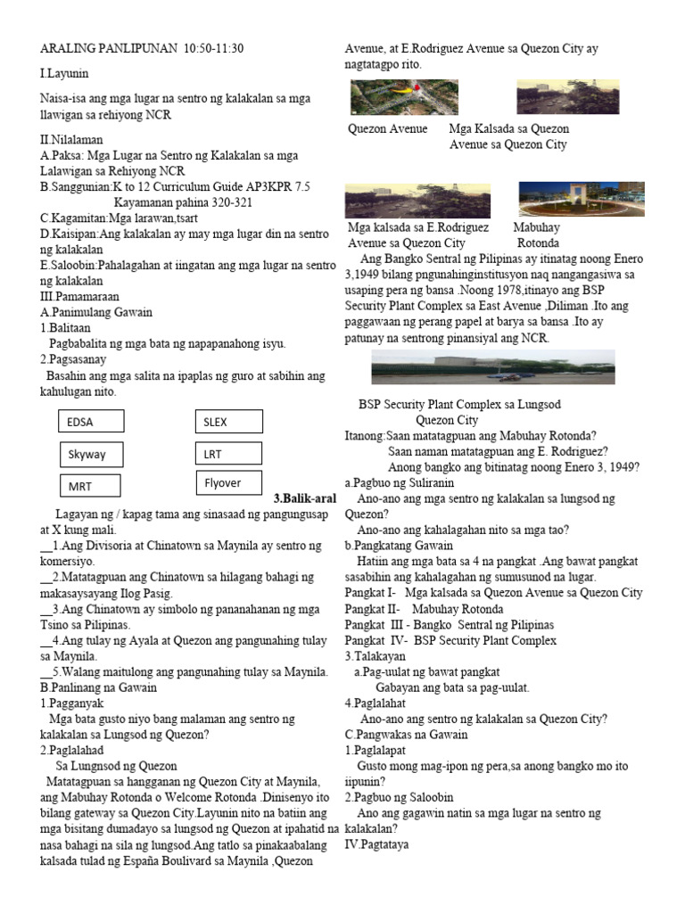 4th AP 7.5 Sentro NG Kalakalan | PDF