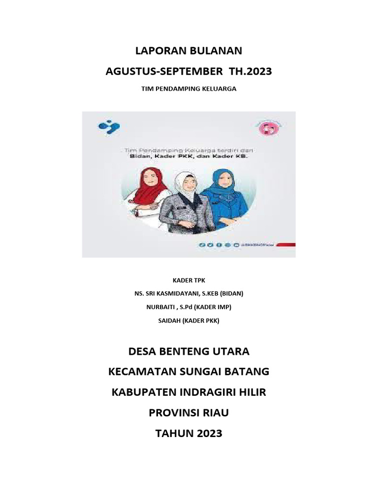 Laporan TPK Bulan Agustus 2023 TPK | PDF