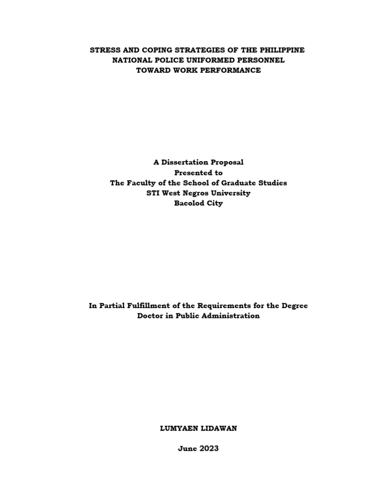 PNP Stress & Coping Strategies | PDF | Occupational Stress | Stress (Biology)