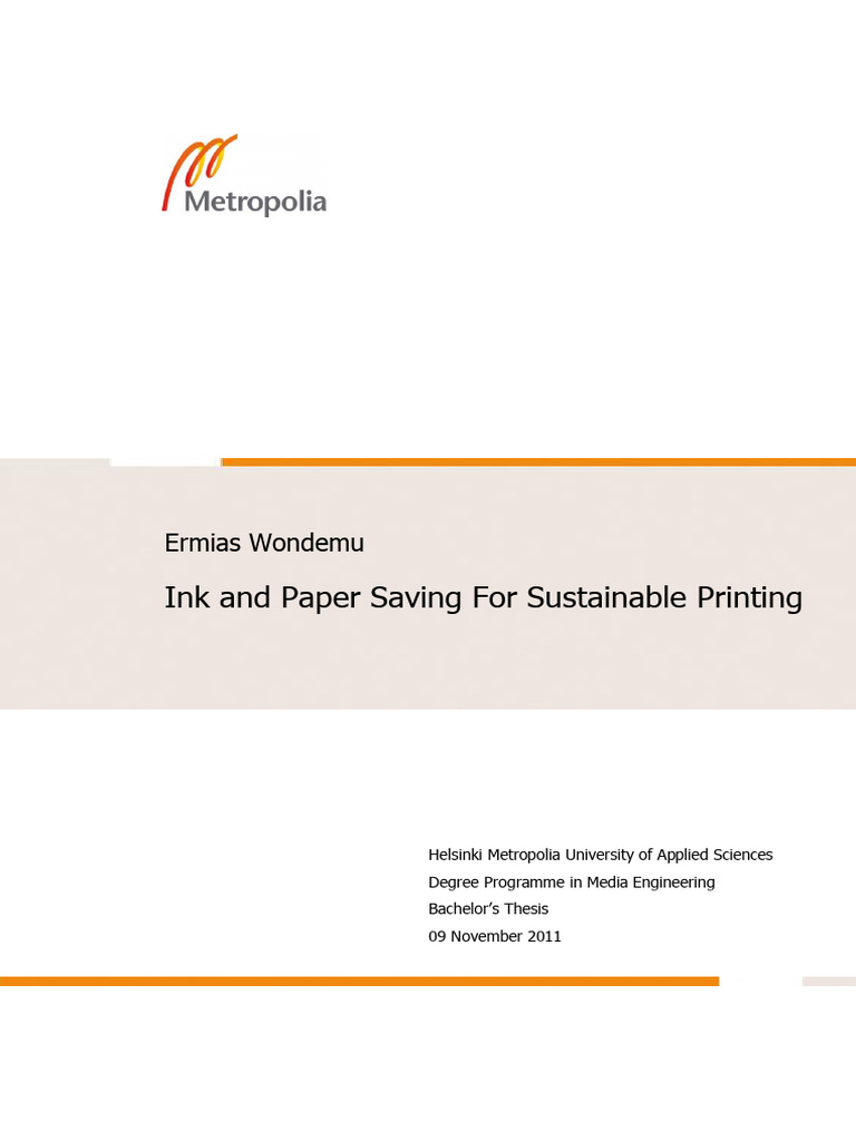 Sustainable Printing | PDF | Printer (Computing) | Typefaces