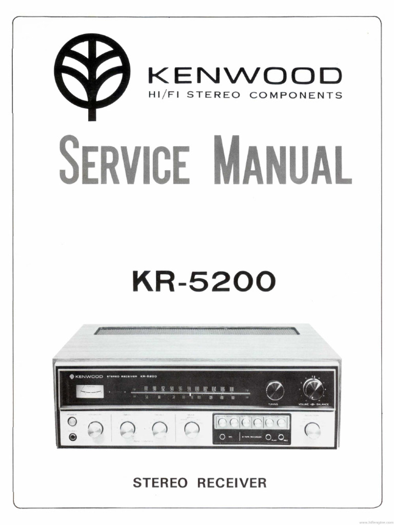 Kenwood Kr-5200 SM | PDF
