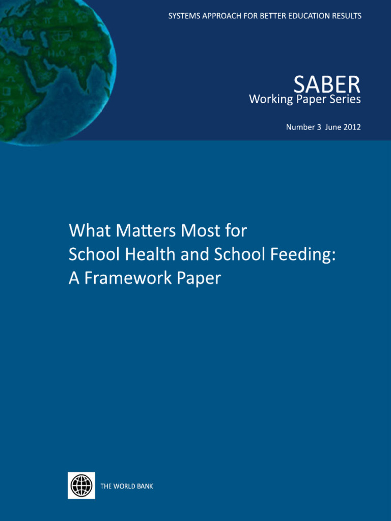 Framework SABER-School Health | Download Free PDF | Poverty | Poverty ...