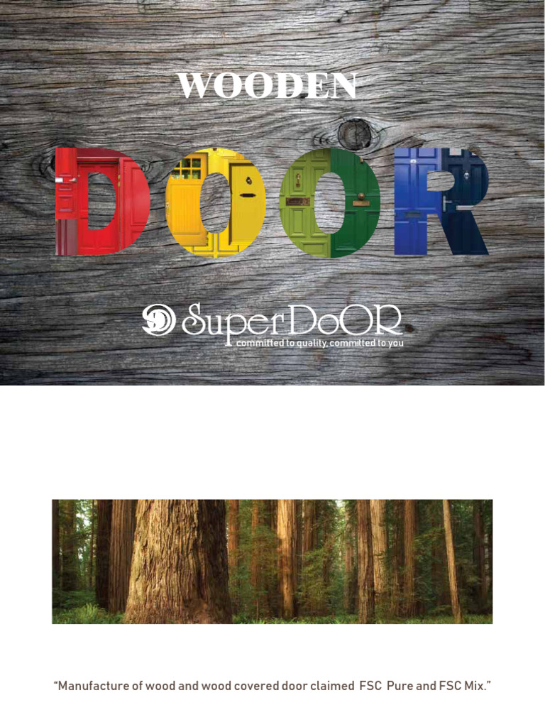 Catalog Pintu Kayu SUPERDOOR | PDF | Door | Paint