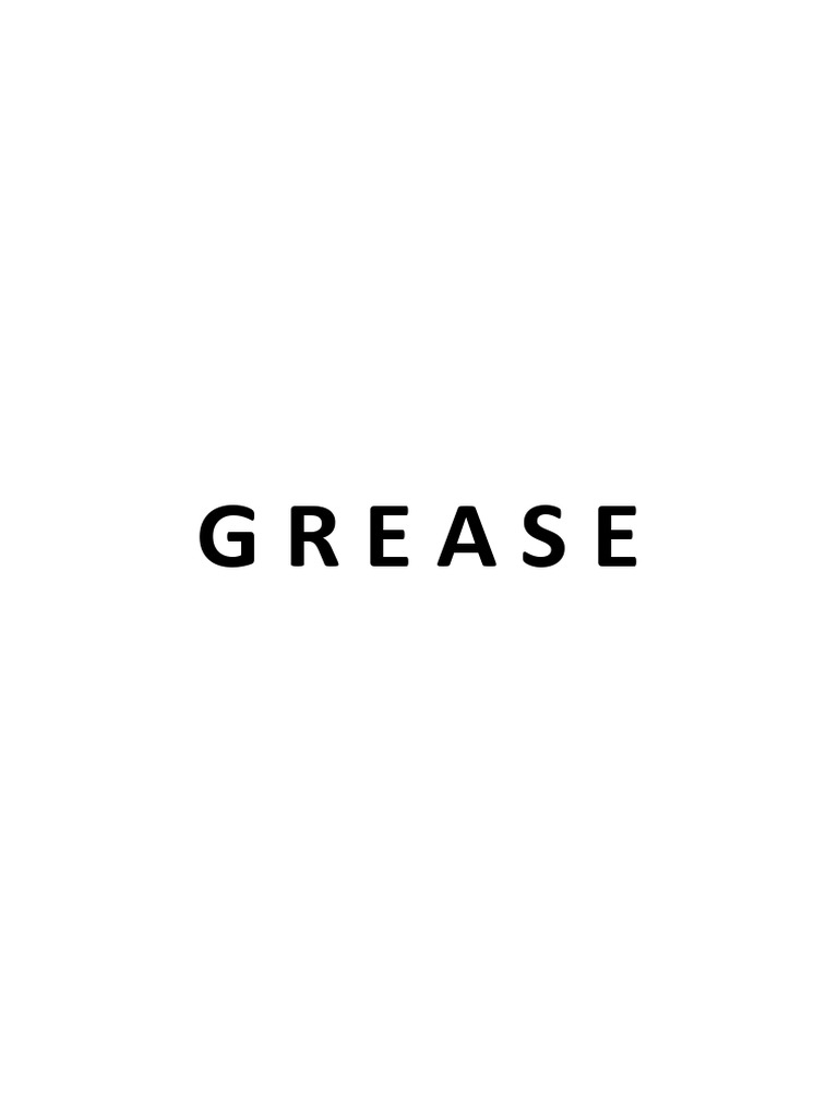 Grease | PDF | Amor | Vino