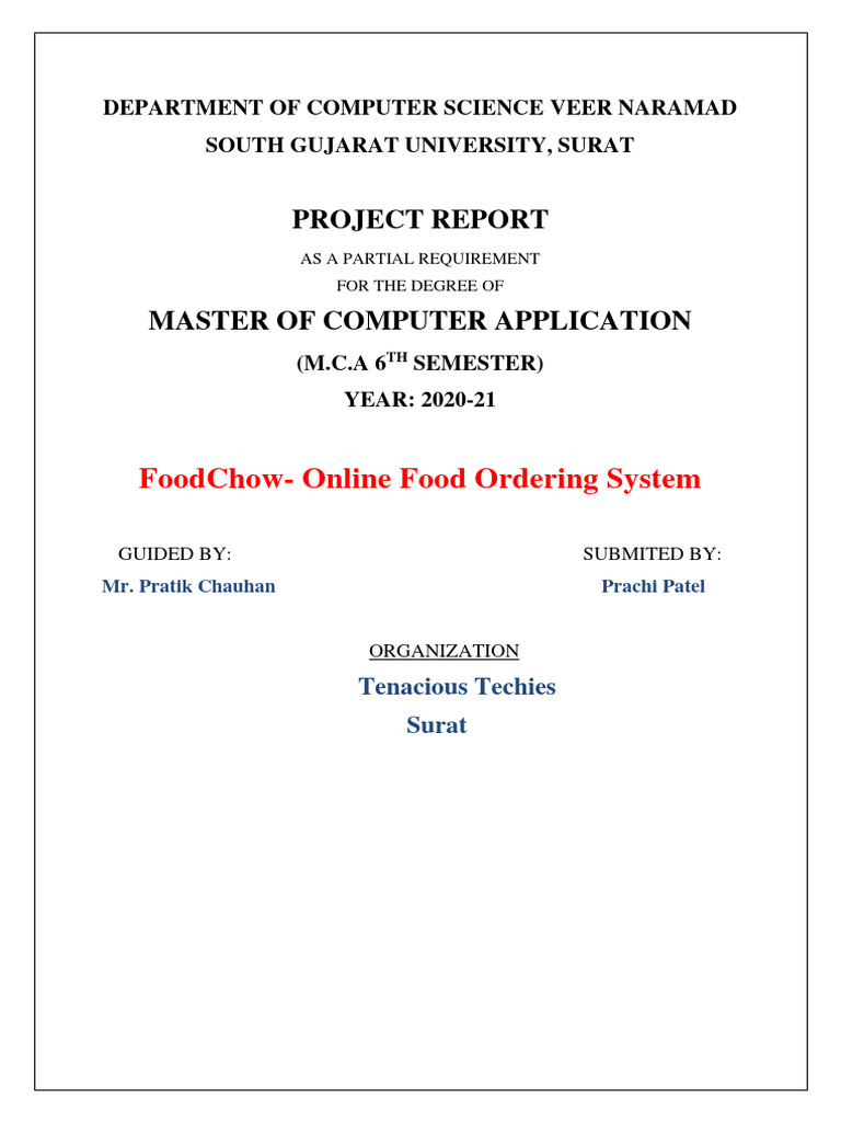 Food Delivery Web Application | PDF | Business