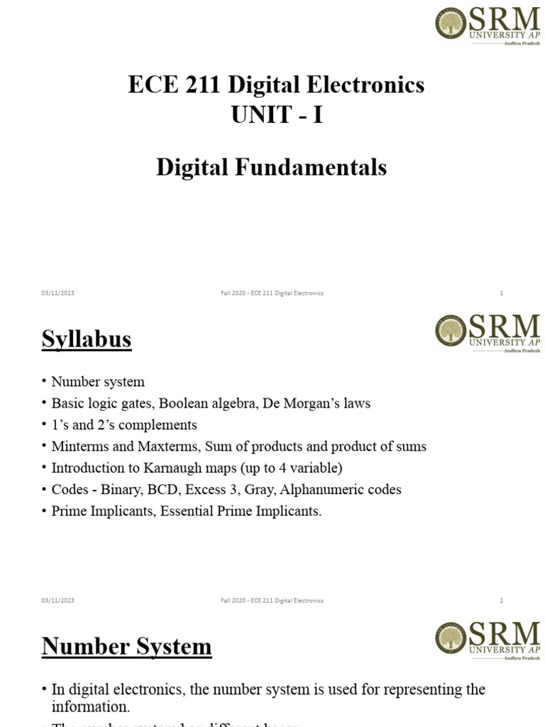 Digital Electronics Fundamentals | PDF | Binary Coded Decimal | Computer Science