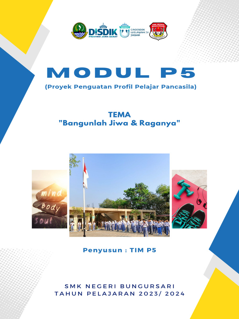 Modul P5-Bangunlah Jiwa & Raganya-2023 | PDF | Pengembangan Diri | Kesehatan Holistik