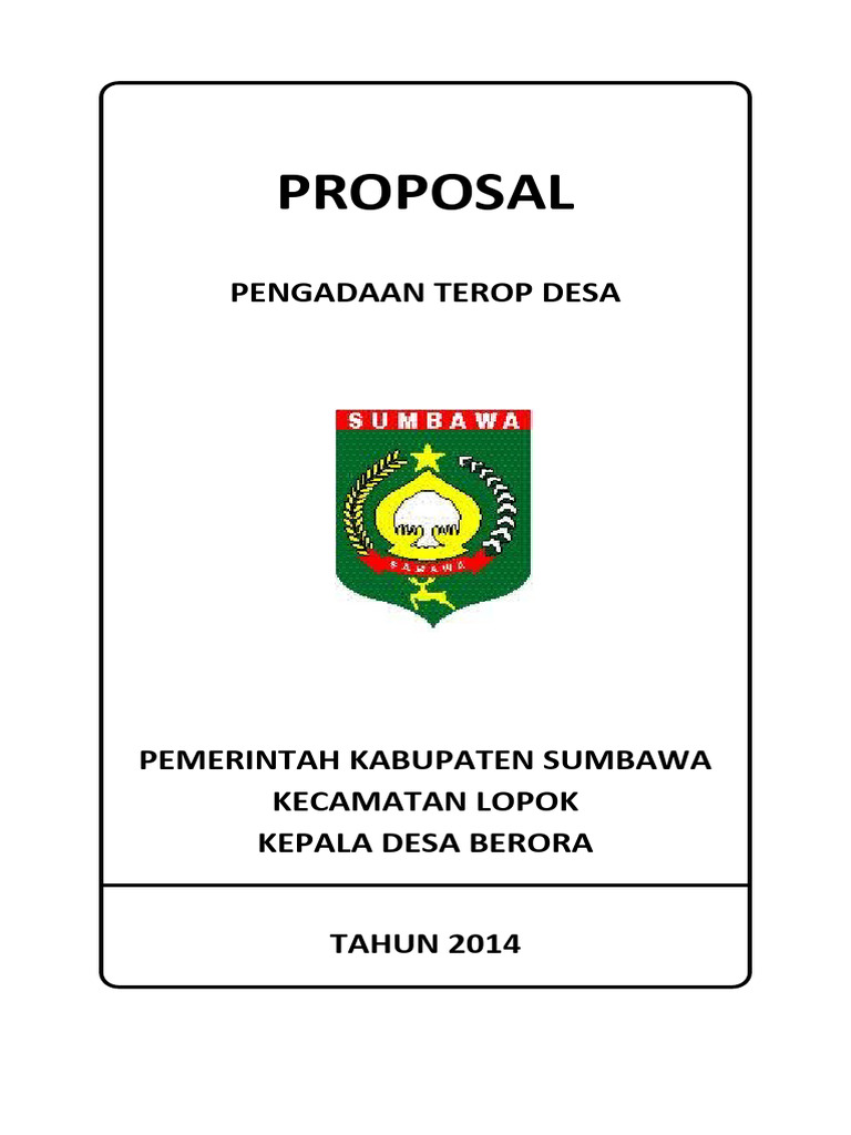 Usulan Pengadaan Terop Desa Berora | PDF | Griya & Taman
