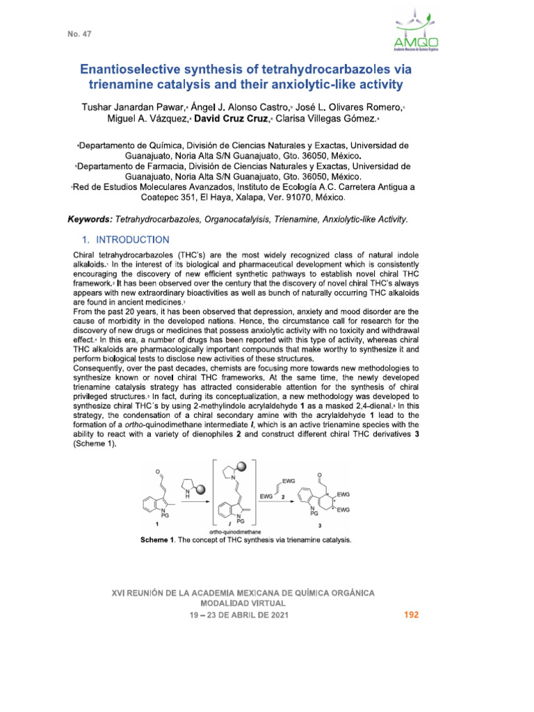 Enantioselective Synthesis of THC | PDF