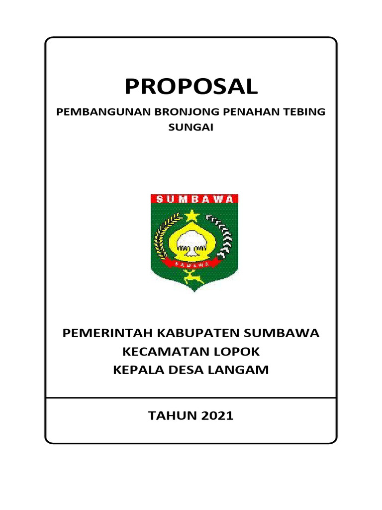 Proposal Bronjong | PDF