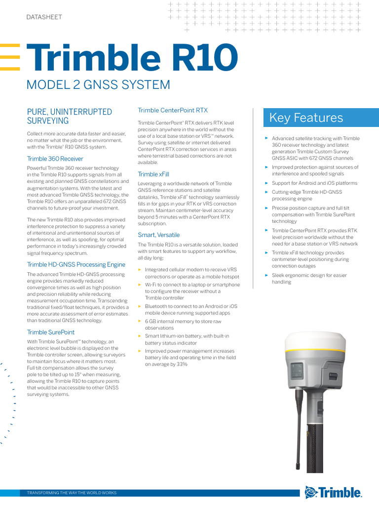 Datasheet - Trimble R10 Model 2 - English (A4) - Screen | Download Free ...