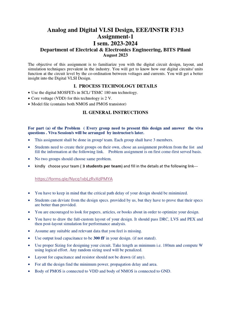 ADVD Digital Assignment Updated - Microwind-2023 | PDF | Logic Gate | Cmos