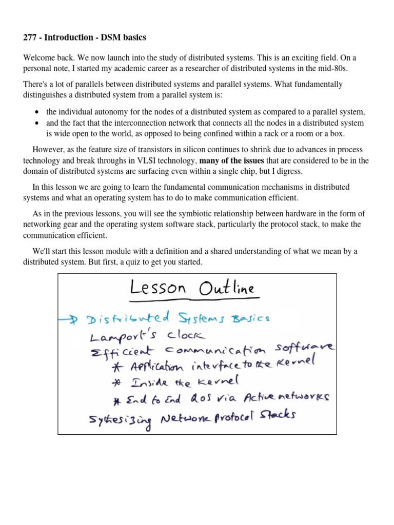 L05 Distributed System | PDF | Distributed Computing | Computer Network L05 Distributed System | PDF | Distributed Computing | Computer Network