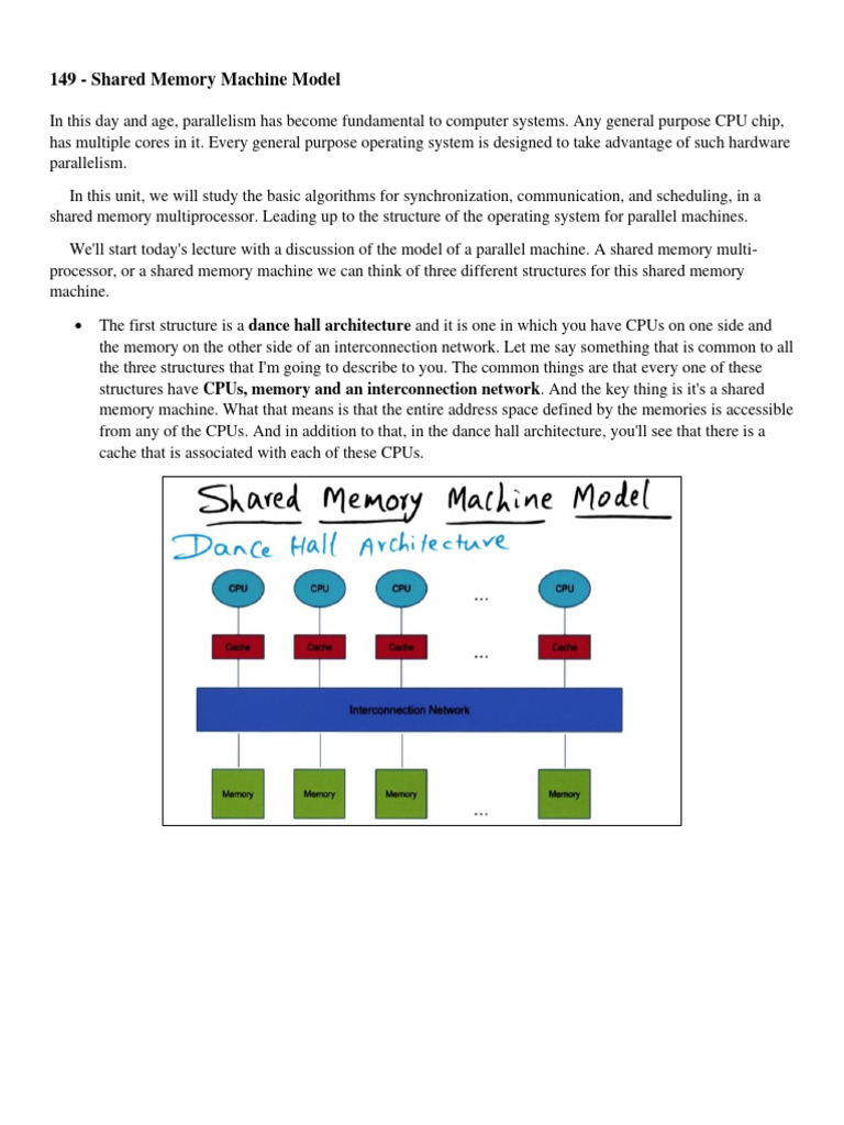 L04 Parallel Systems Synchronization Communication Scheduling | PDF | Central Processing Unit ...