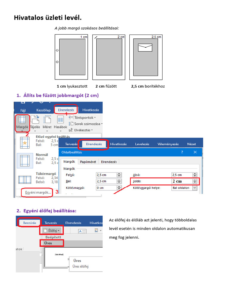 Hivatalos Üzleti Levél | PDF