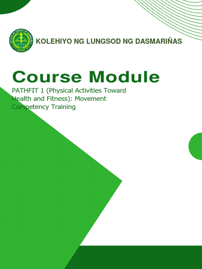 PATHFIT-1 - Week-1-4 - Learning Module - 033105 | PDF | Physical ...