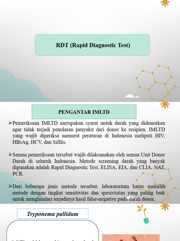 Pemeriksaan RDT | PDF | Sains & Matematika