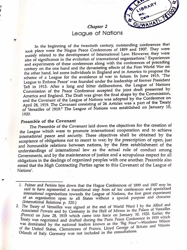league of nations | PDF