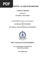 Mini Project Anti Sleep Alarm Report.. | PDF | Electrical Engineering ...