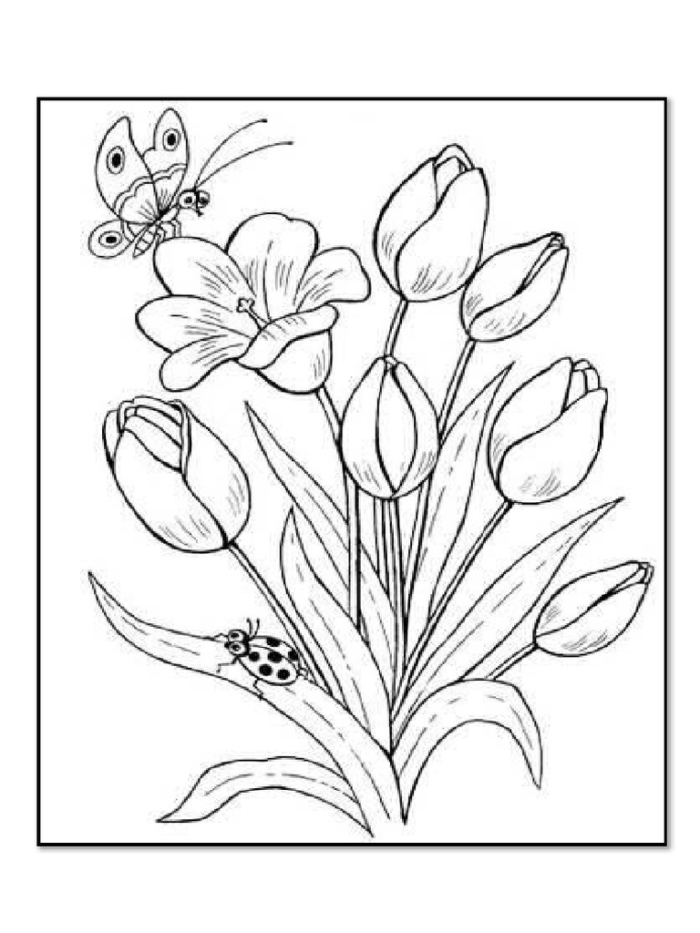 Coloring Bunga | PDF