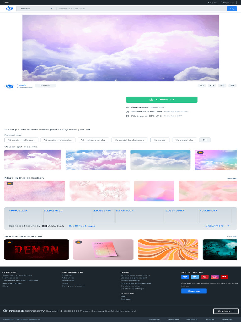 Free Vector Hand Painted Watercolor Pastel Sky Background | PDF | Social Information Processing ...