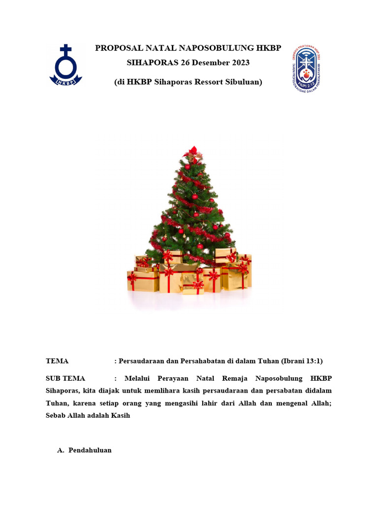Proposal Natal Naposobulung Hkbp Sihaporas Final-1 | PDF