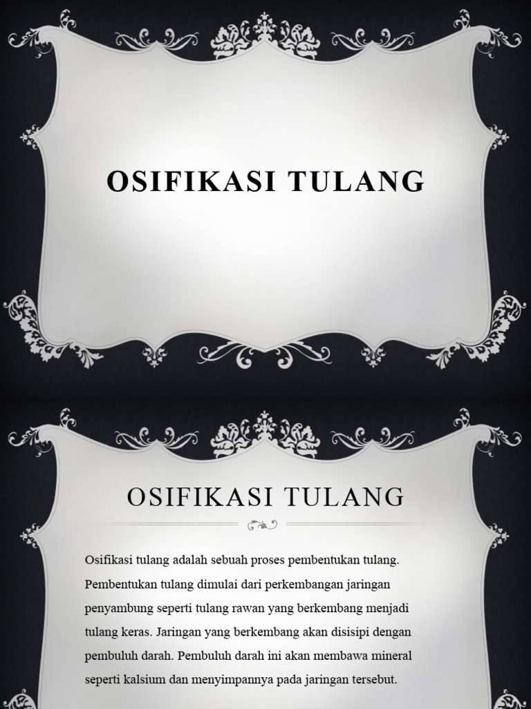 Proses Osifikasi Tulang Manusia | PDF