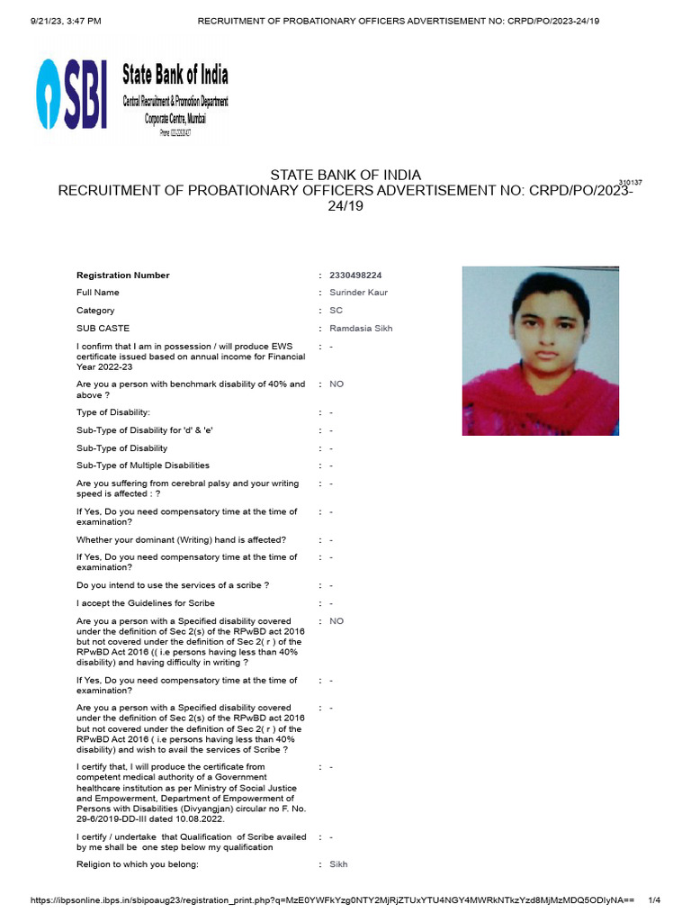 Sbi Po | PDF | Punjab