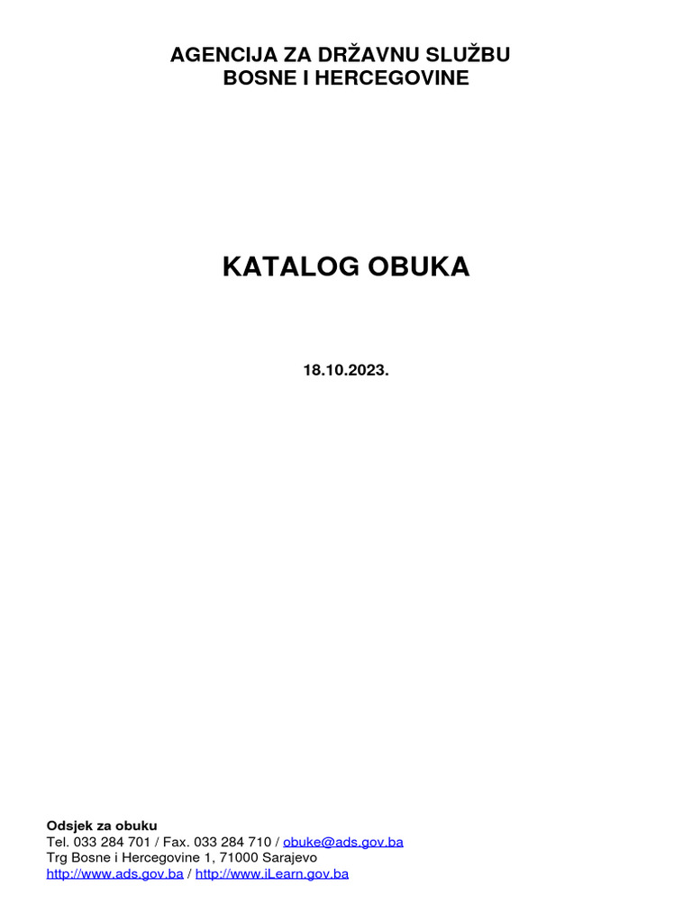 Katalog Obuka 2-11-2023 | PDF