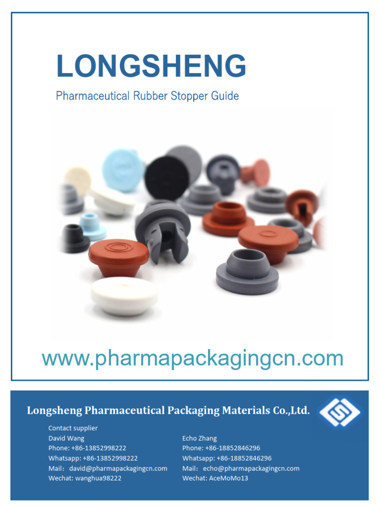 E-Catalogue For Rubber Stoppers | PDF | Packaging And Labeling