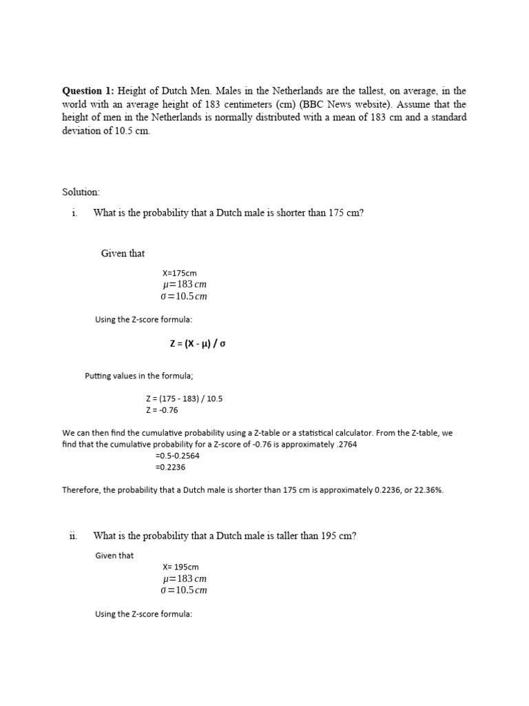 Statistics Assignment | PDF | Sample Size Determination | Errors And Residuals