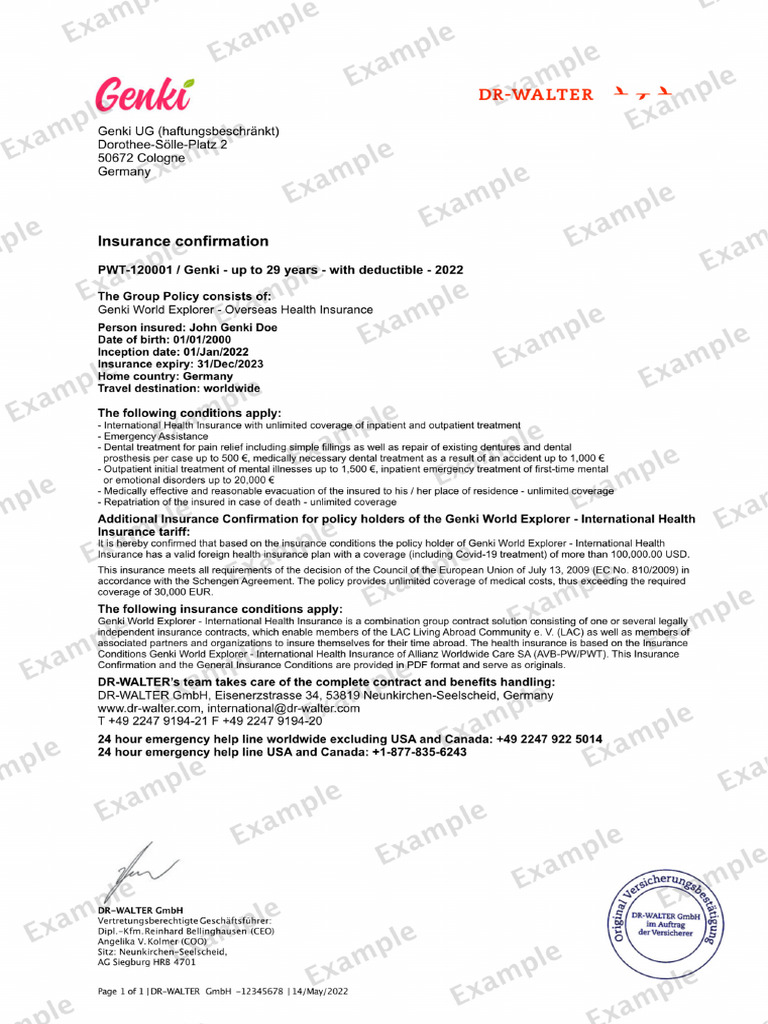 Insurance-Certificate-Example | PDF