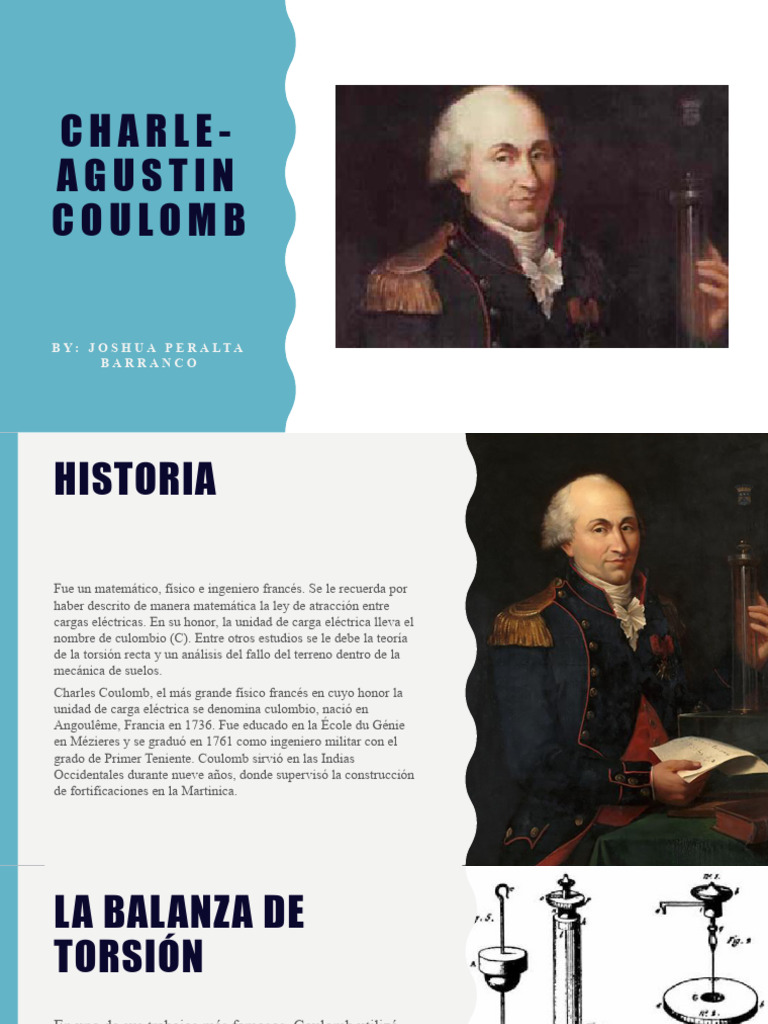 Charles Coulomb y su legado científico | PDF | Ciencia y matemáticas