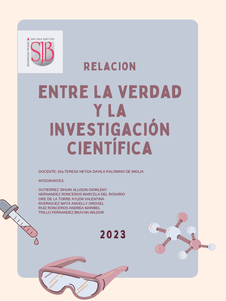 Informe sobre la verdad y la investigación científica | PDF | Verdad | Evidencia