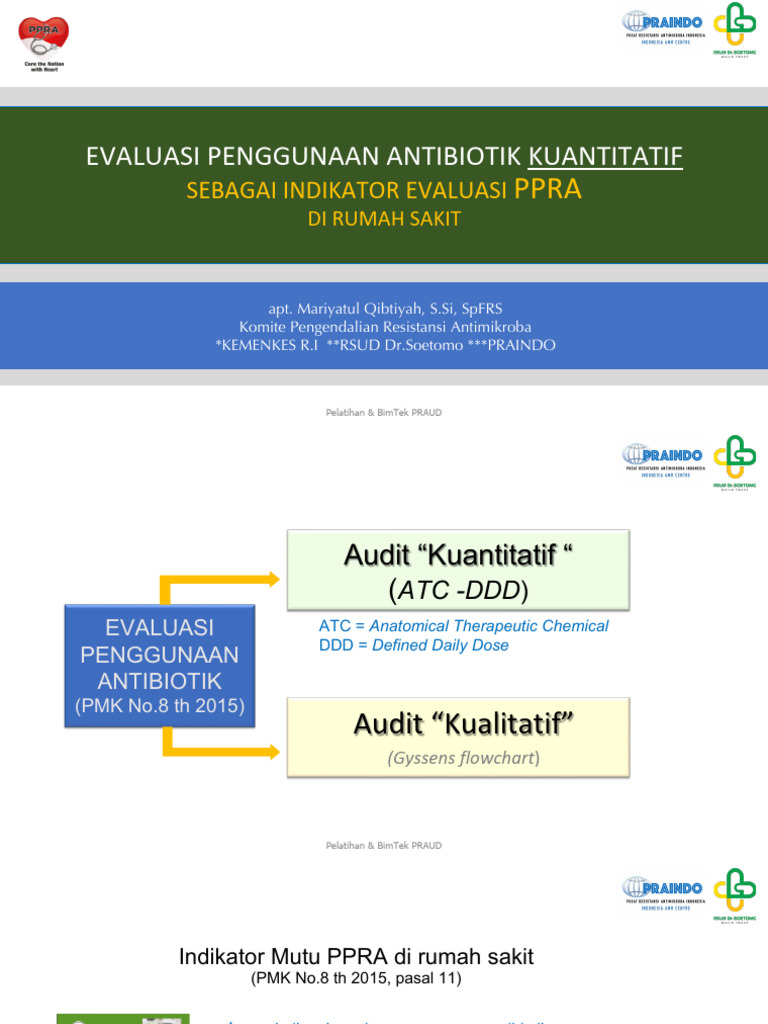 Materi 14. Audit Kuantitatif Antibiotik - PRAUD (d3) | PDF